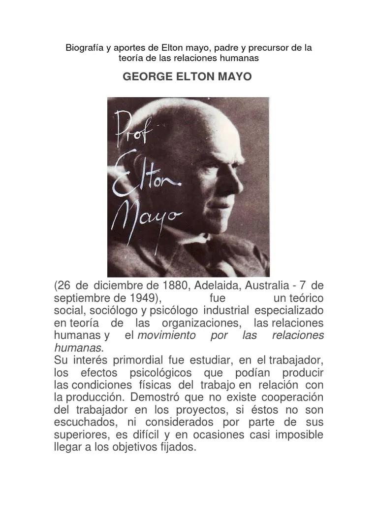 Aportes de elton mayo para la hotelería y el turismo | Mi Mundo por el ...